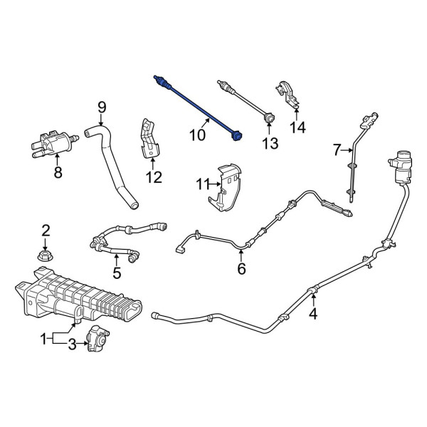 Ram OE 68492338AA - Front Oxygen Sensor