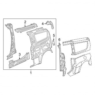 2015 Ram ProMaster City OEM Quarter Panels & Parts | CARiD