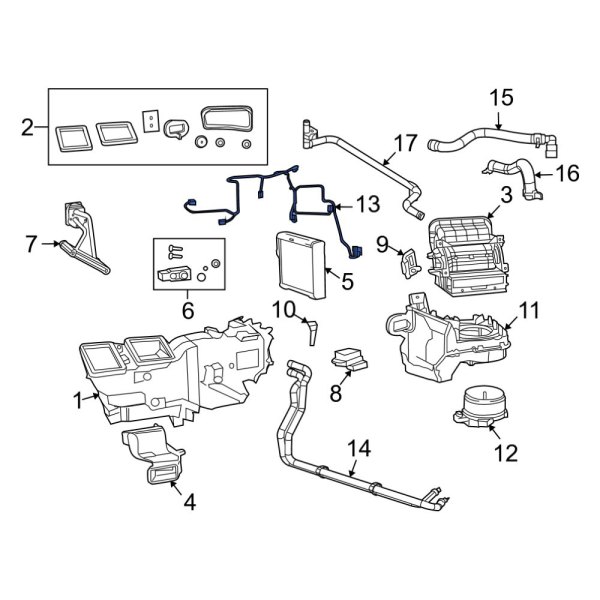 Ram OE 68048904AA - HVAC System Wiring Harness
