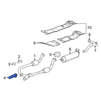 Ram 1500 OEM Exhaust Parts | Systems, Tips, Pipes — CARiD.com
