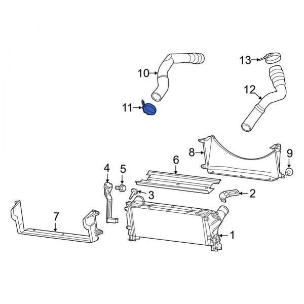 Ram OE 52028977AB - Intercooler Pipe Clamp