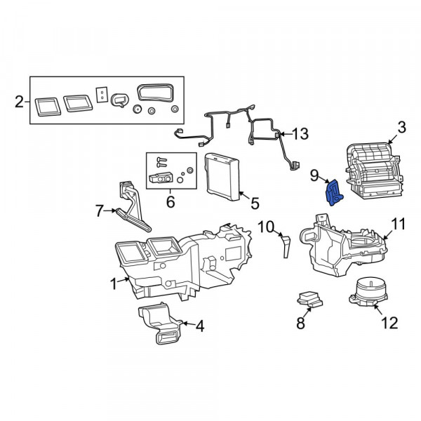 Ram OE 68448026AA - HVAC Blend Door Actuator