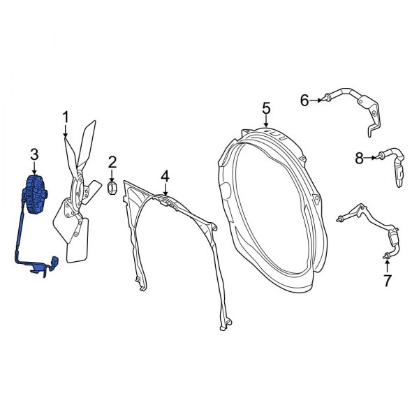 Ram OE 68359842AD - Engine Cooling Fan Clutch