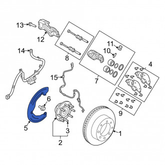 Dodge Ram Brake Dust Shields & Backing Plates — CARiD.com