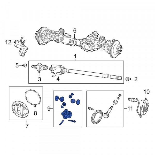 Ram OE 68216948AA - Front Differential Carrier