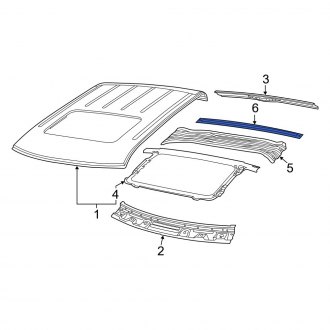 Ram OEM Roofs & Parts | Panels, Drip Rails, Braces — CARiD.com