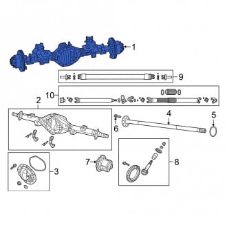 Dodge Ram Axle Assemblies - Front & Rear | CARiD