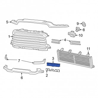 Ram 2500 Grille Frames & Moldings — CARiD.com