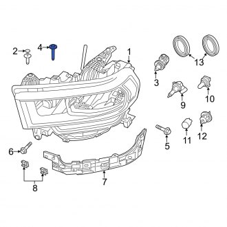 Ram 1500 Grille Brackets & Hardware — CARiD.com