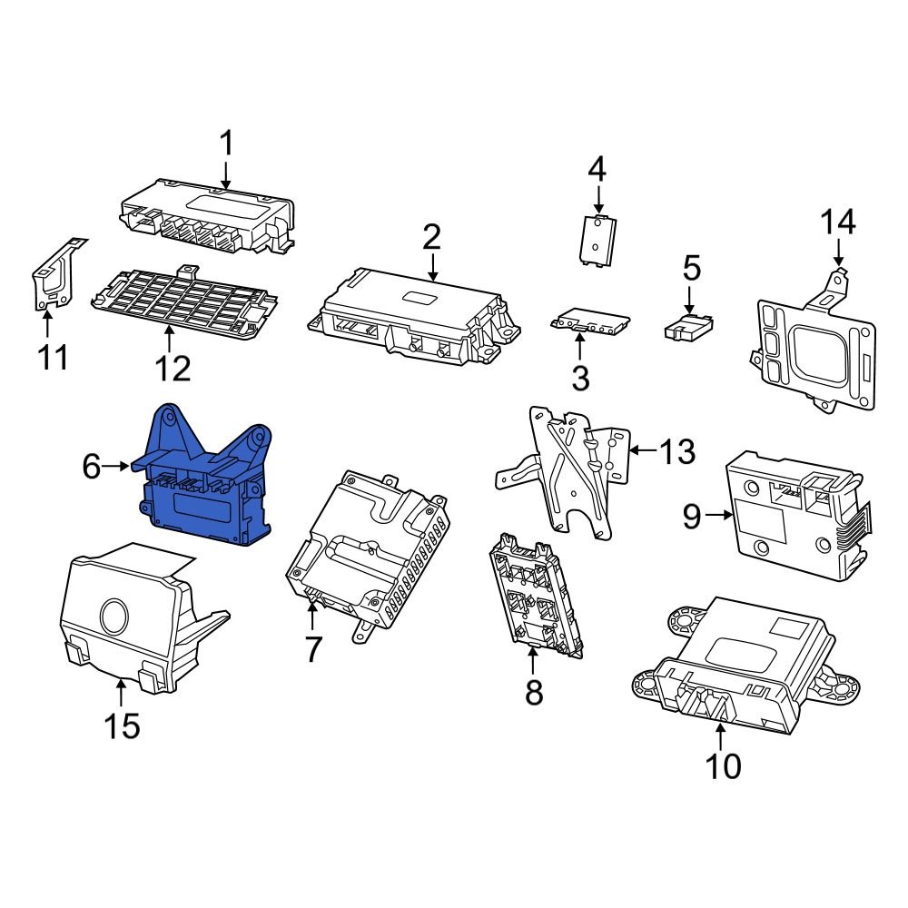 Ram OE 68250127AC - Transfer Case Control Module