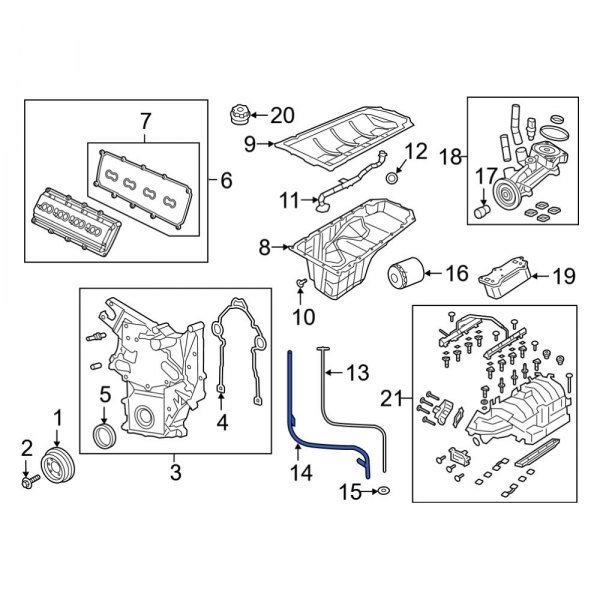 Ram OE 53021322AG - Engine Oil Dipstick Tube