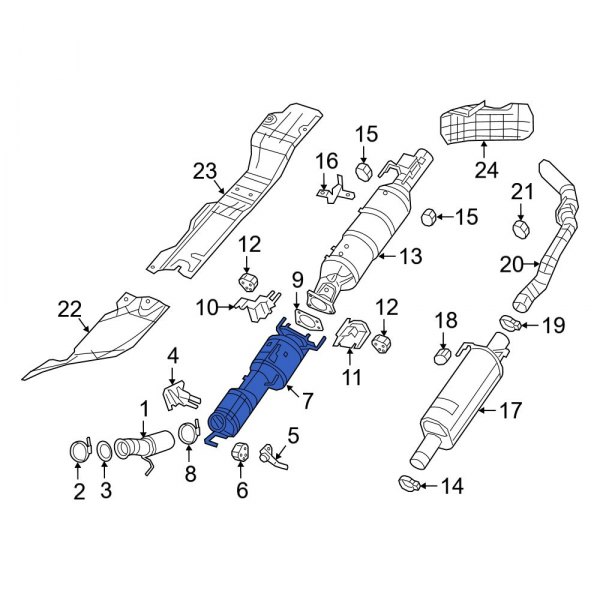 Ram OE 68630315AA - Catalytic Converter