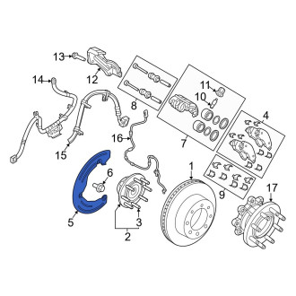 Dodge Ram Brake Dust Shields & Backing Plates — CARiD.com