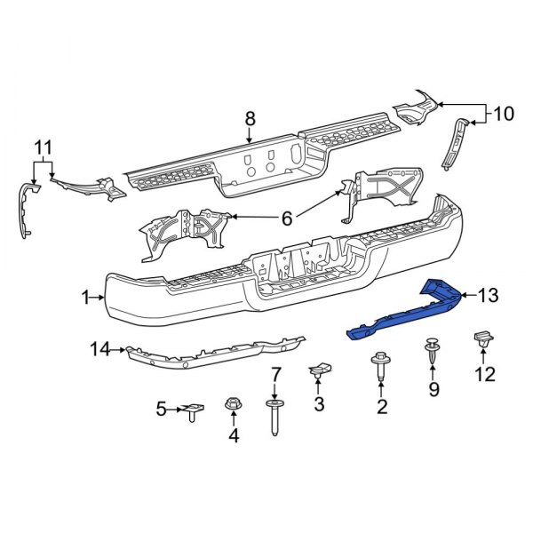 Ram OE 68451134AA - Rear Right Valance Panel