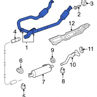Ram 1500 OEM Exhaust Parts | Systems, Tips, Pipes — CARiD.com