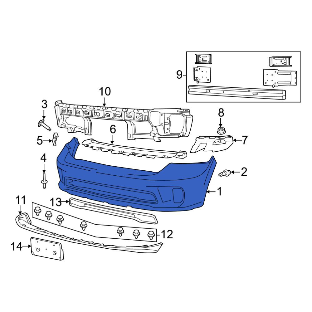 Ram OE 68239435AA - Front Bumper Cover