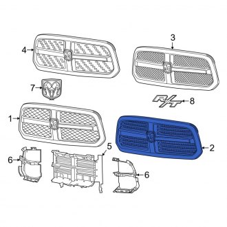Ram 1500 OEM Grilles | Factory Billet & Mesh Grilles — CARiD.com