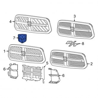 Ram 1500 Grille Frames & Moldings — CARiD.com
