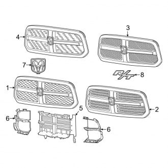2016 Ram 1500 Replacement Grilles | CARiD