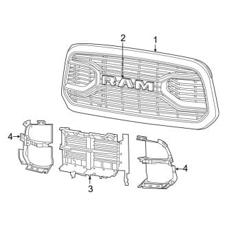 2016 Ram 1500 Replacement Grilles | CARiD