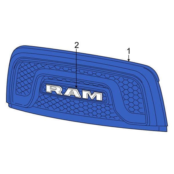Ram OE 68148231AC - Front Center Grille