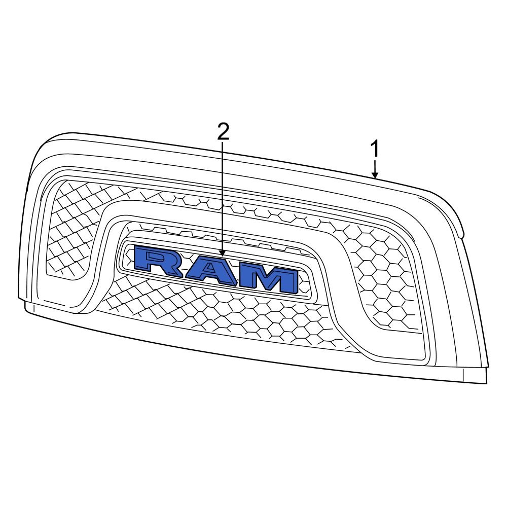 Ram OE 68247264AA - Front Grille Emblem