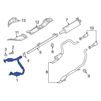 Ram 1500 OEM Exhaust Parts | Systems, Tips, Pipes — CARiD.com