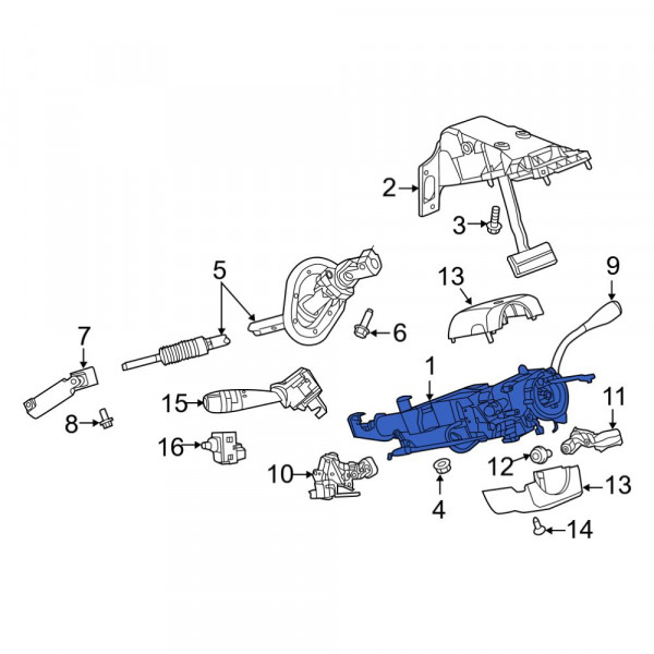 Ram OE 68470760AA - Steering Column