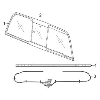 2019 Dodge Ram Rear Window Glass | CARiD