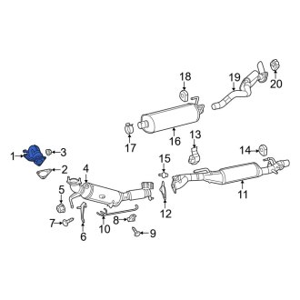 Ram 1500 OEM Exhaust Parts | Systems, Tips, Pipes — CARiD.com