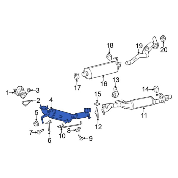 Ram OE 68329871AA - Catalytic Converter