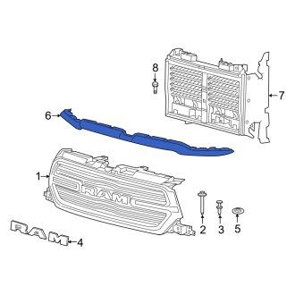 Ram 1500 Grille Frames & Moldings — CARiD.com