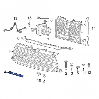 Ram 1500 Grille Frames & Moldings — CARiD.com