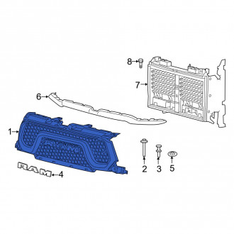 Ram OEM Grilles | Factory Billet, Mesh, LED Grilles — CARiD.com