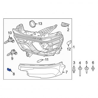 Ram 1500 Headlight Components | Brackets, Adapters — CARiD.com