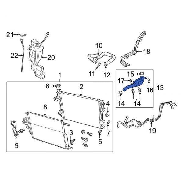 Ram OE 68268586AD - Lower Radiator Coolant Hose