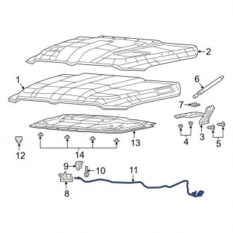 Dodge Ram Hood Release Cables & Handles | CARiD