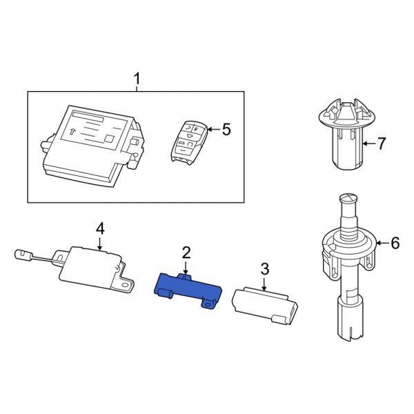 Ram OE 52112203AB - Rear Keyless Entry Antenna