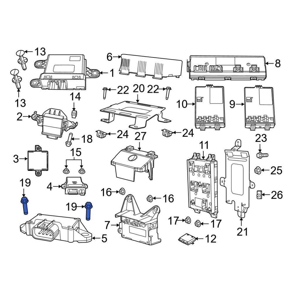 Ram OE 6101946 - Body Control Module Bolt