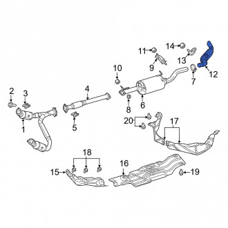Ram 1500 OEM Exhaust Parts | Systems, Tips, Pipes — CARiD.com