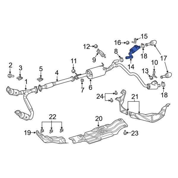 Ram OE 68517365AA - Exhaust Tail Pipe