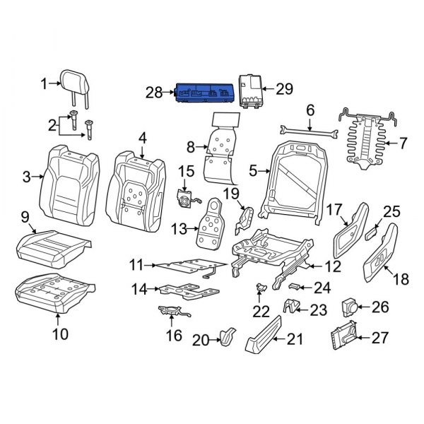 Ram OE 68530210AC - Rear Seat Heater Control Module