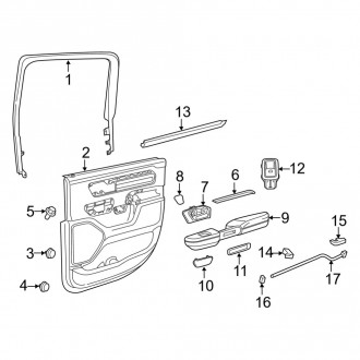 2023 Dodge Ram Window Trim - Moldings, Pillar Posts | CARiD