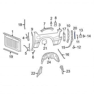 Ram Replacement Fender Seals | Front & Rear — CARiD.com