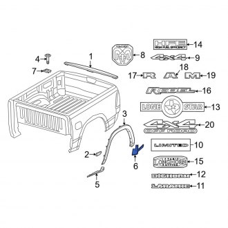 Ram OEM Fenders | Factory Front, Rear, Inner Fenders — CARiD.com
