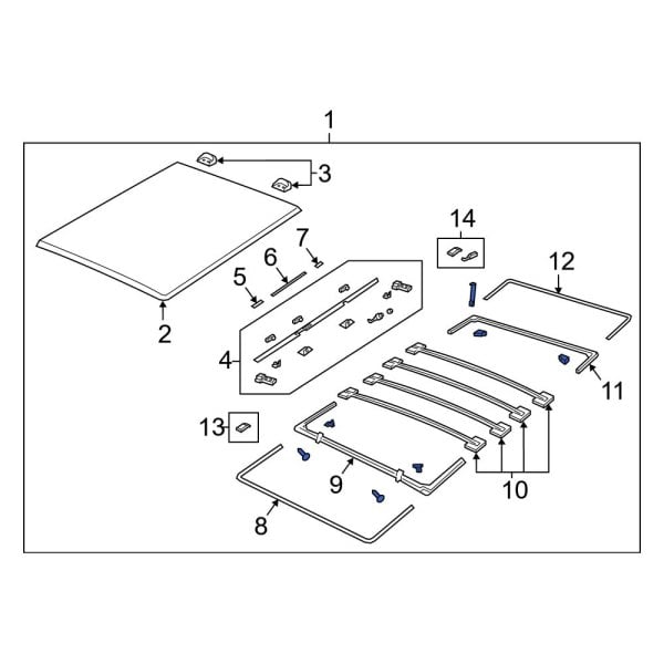 Ram OE 68581086AA - Rear Cargo Cover