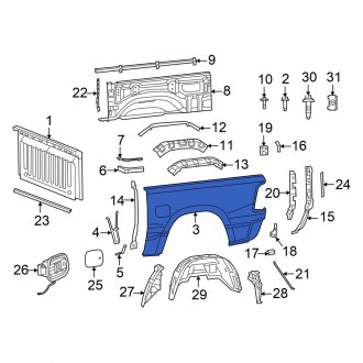 Dodge Ram OEM Quarter Panels & Parts - Rear & Front | CARiD