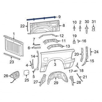 Car & Truck Rear Body Panels, Bed Sections, Tailgate Panels | CARiD