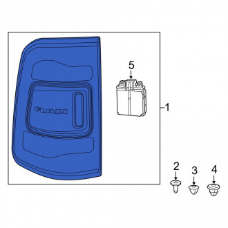 Dodge Ram OEM Tail Lights - LED, Fiber Optic | CARiD