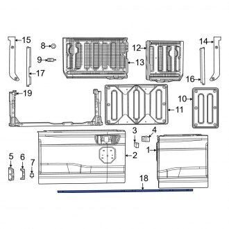 Dodge Ram Trunk & Tailgate Moldings — CARID.com
